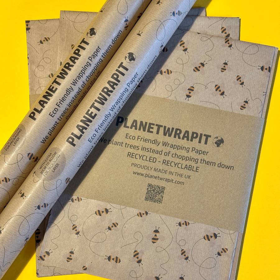 Recycled Wrapping Paper - Bees – Tare & Tide